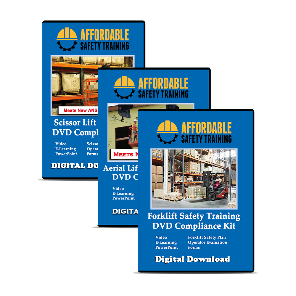 Forklift, Scissor Lift & Aerial Lift DVD Package